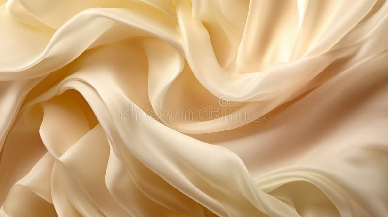 A Close Up View of a Ruffled Silk Texture Stock Illustration ...