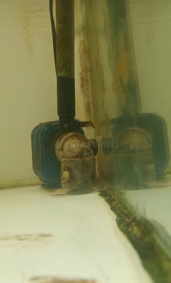 Close-up View of Rusted Aquarium Water Pump Connection Stock Photo ...