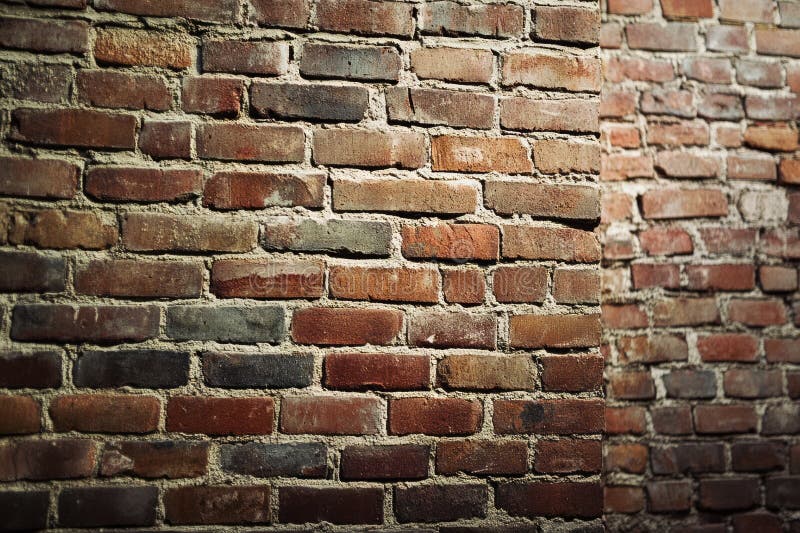 Rustic Brick Wall Weathered Texture Aging Mortar Ai Generated Stock ...