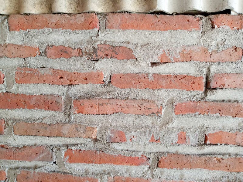 Exposed Brick Wall Texture in East Java. Stock Image - Image of brick ...