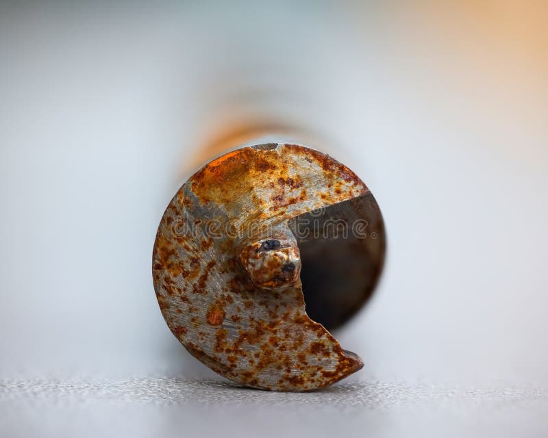 Metal Drill Bit Make Holes in Concrete Wall with Industrial Drill ...