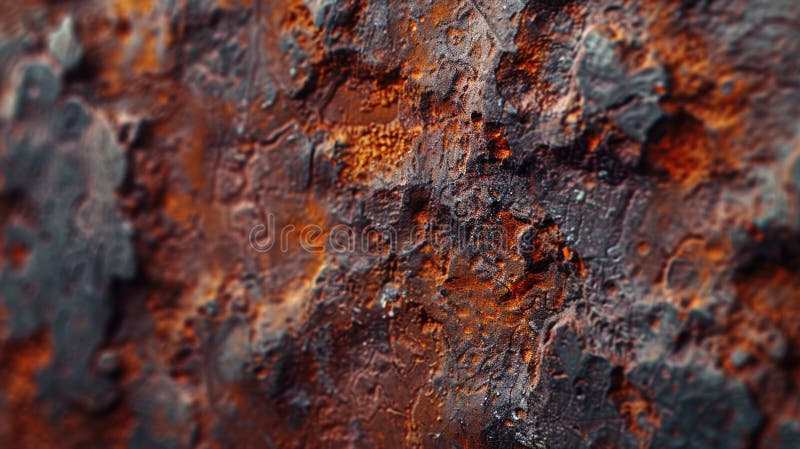 Close Up View Rusty Metal Surface Texture Imperfections Stock Photos ...