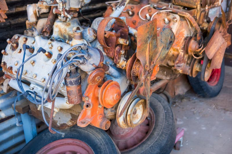 Old Automotive Engine Route 66 Stock Photos - Free & Royalty-Free Stock ...