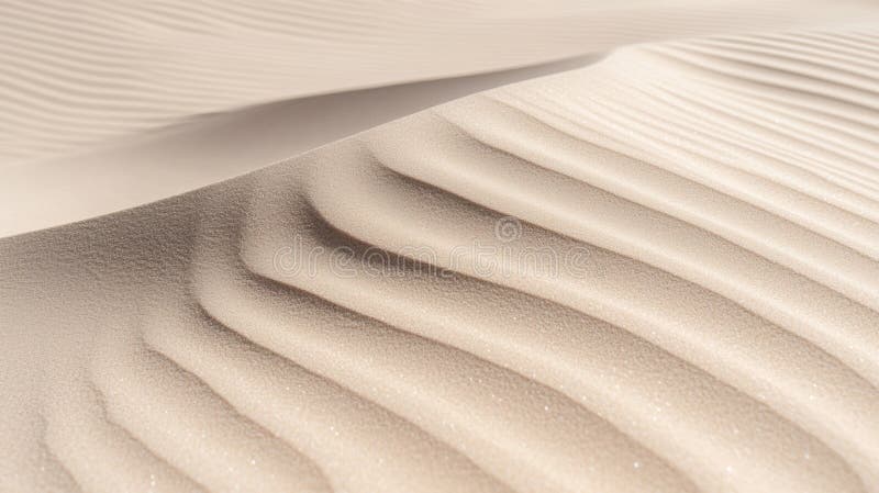 A Close-up View of a Sandy Dune, Showcasing the Intricate Patterns ...
