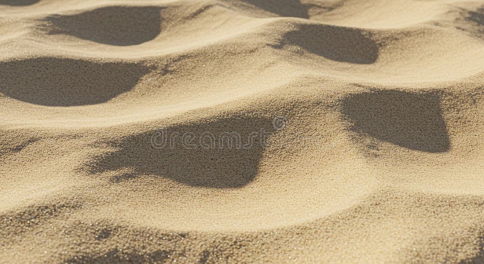 Close-up View of a Sandy Surface Displaying Undulating Patterns Created ...