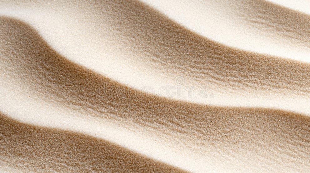 A Close-up View of a Sandy Surface with Ripples and Textures. Stock ...