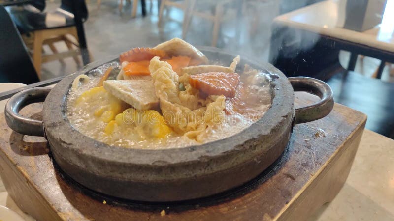 Close-up View of the Sauna Mee with Various Types of Vegetables. Stock ...