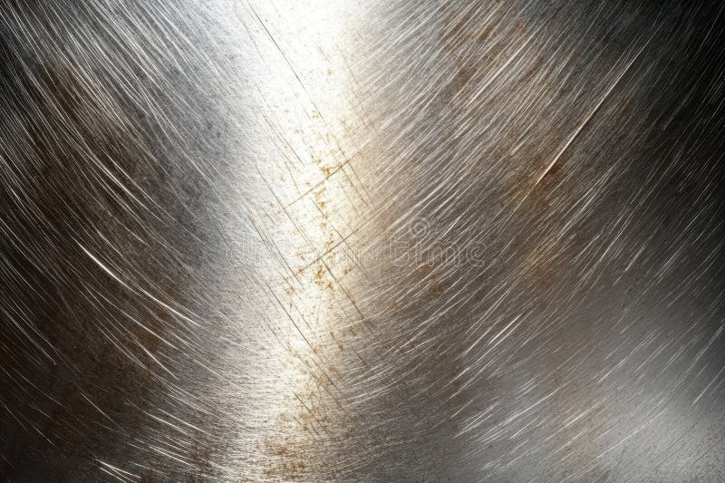 A Close-up View of a Scratched Metal Plate Revealing Its Textured ...