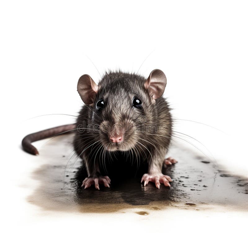 Close-up view of sewer rat stock illustration. Illustration of rodent ...