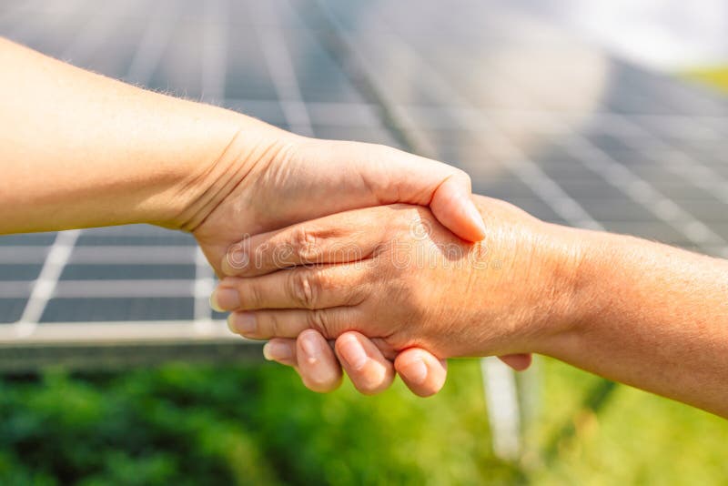 Shaking Hands Solar Panels Stock Photos - Free & Royalty-Free Stock ...