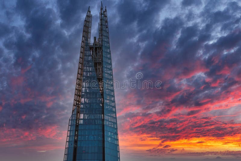 Close Up View of the Shard Skyscraper in London. Editorial Photography ...