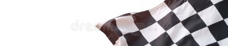 Close Up View of a Sharply Defined Checkered Racing Flag Against a ...