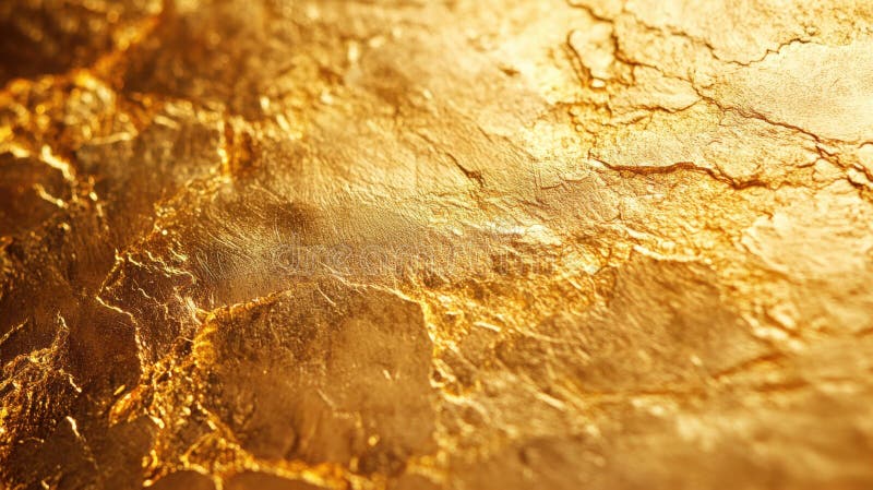 Close-up View of Shimmering Gold Texture with Metallic Surface and ...