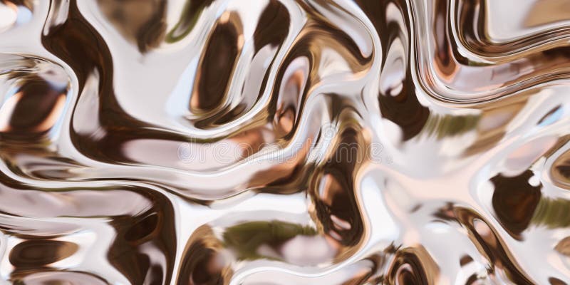 A Close-Up View of a Shiny Surface 3d Render Illustration Stock ...