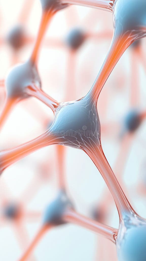 This Close-up View Showcases Interconnected Neurons Illustrating Their ...