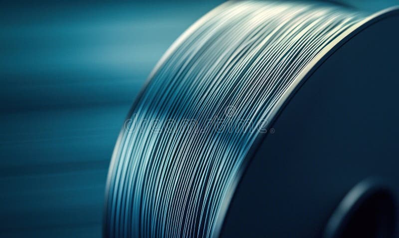 Spool of Metal Wire stock illustration. Illustration of pattern - 367821037