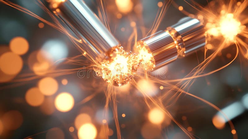 Close Up of Nuclear Fission Reaction with Control Rods Interacting with ...