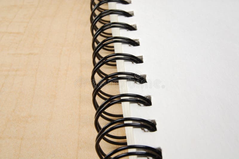 Close Up View of a Sketch Pad Binder Stock Photo - Image of metal ...