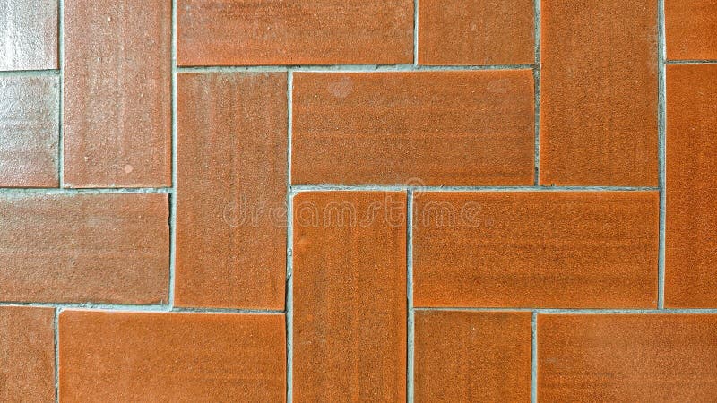 Close Up View of Small Brown Tile Floor Texture Background Stock Photo ...
