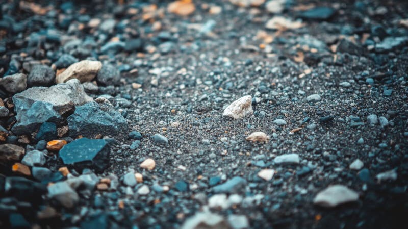 A Close Up View of Small Rocks and Pebbles Stock Illustration ...