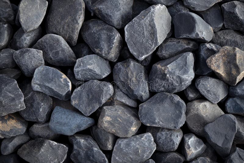 Smooth Black Stones with Natural Texture in Soft Lighting. AI Generated ...