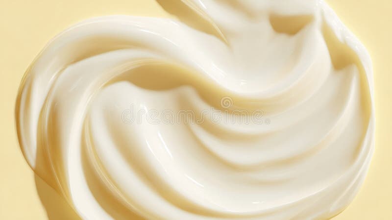 Smooth Swirl of Cream in Warm Tones. Neural Network AI Generated Stock ...