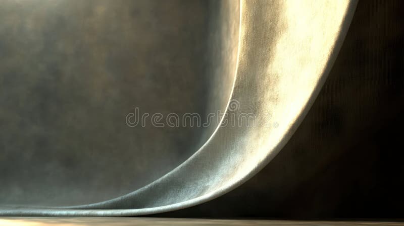 A Close-up View of a Smooth, Curved Surface with Soft Lighting and ...