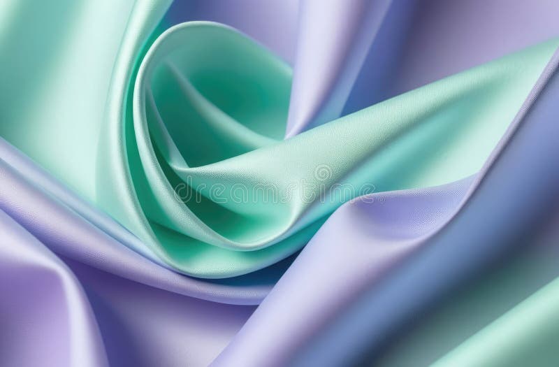 A Close-up View of Smooth, Flowing Satin Fabric with a Soft Sheen. the ...