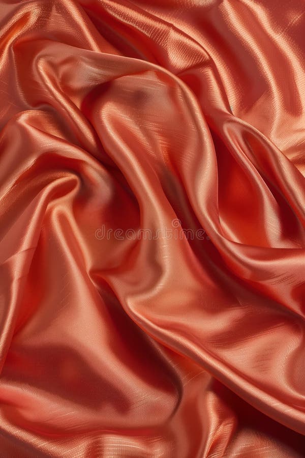 Vibrant Red Brocade Fabric Texture with Intricate Pattern. Close-up ...