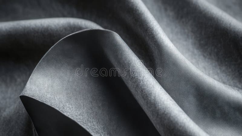 Close Up View of a Soft Grey Fabric Texture with Intricate Weave ...