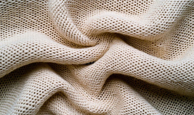 Close-up View of Soft, Textured Mesh Fabric Creating Wavy Patterns and ...