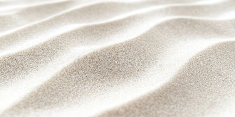 A Close-up View of Soft, Undulating Sand Patterns, Creating a Serene ...