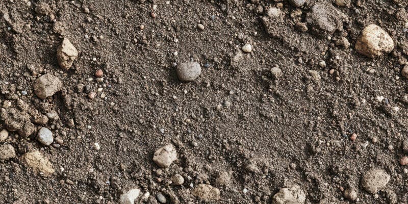 Close-up View of Soil with Small Rocks and Particles Stock Illustration ...