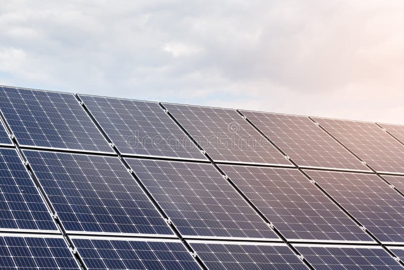 Close-up View of Solar Panels Stock Photo - Image of power ...