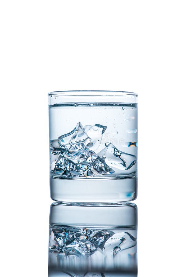 Close Up View of Some Ice Pieces in Water Stock Photo - Image of close ...