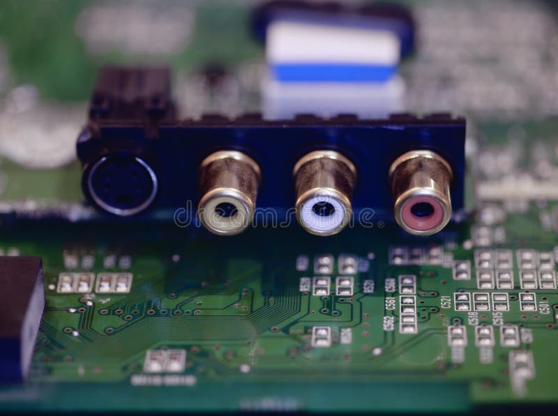 Close Up View of a Sound Card Stock Photo - Image of isolated, macro ...