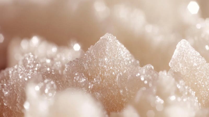 Close Up View of Sparkling Crystal Formations Stock Illustration ...