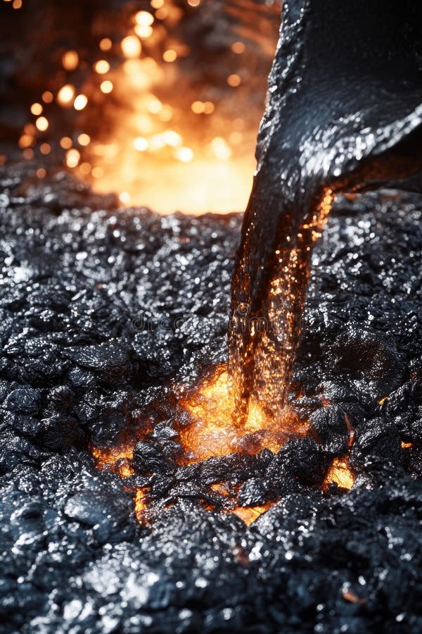 A Close-up View of a Spatula Pouring Liquid into a Fire Pit Stock Photo - Image of cozy, tools ...