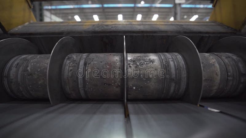 Close-up View of a Spiral Rolling Machine Working in a Factory Stock ...