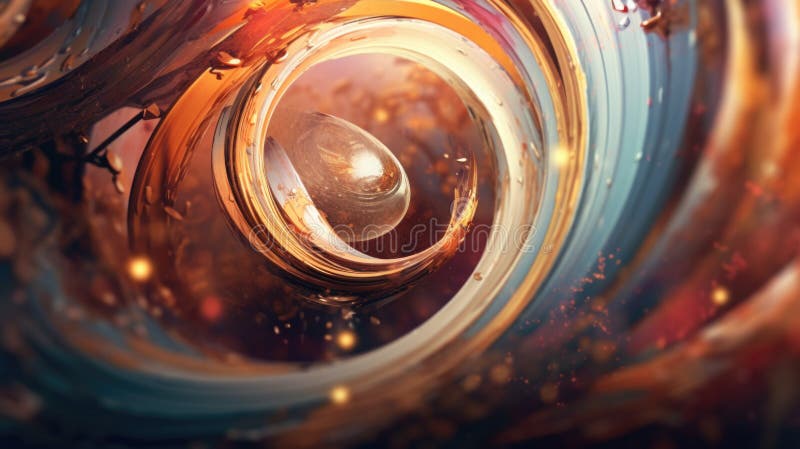 A Close Up View of a Spiral Shaped Object. Generative AI Image. Stock ...