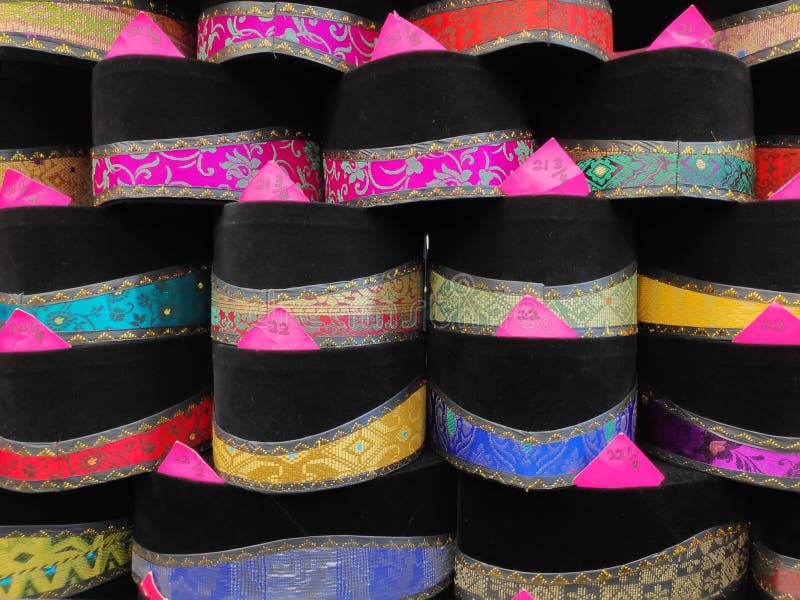 Songkok, Traditional Songkok Hat for Muslims. Stock Photo - Image of ...