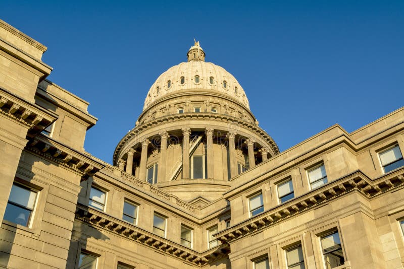 Close Up View of a State Capital Building Stock Image - Image of ...