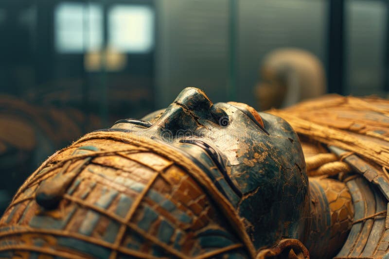 A Close-up View of a Statue Wrapped in Rope, Highlighting the Texture ...