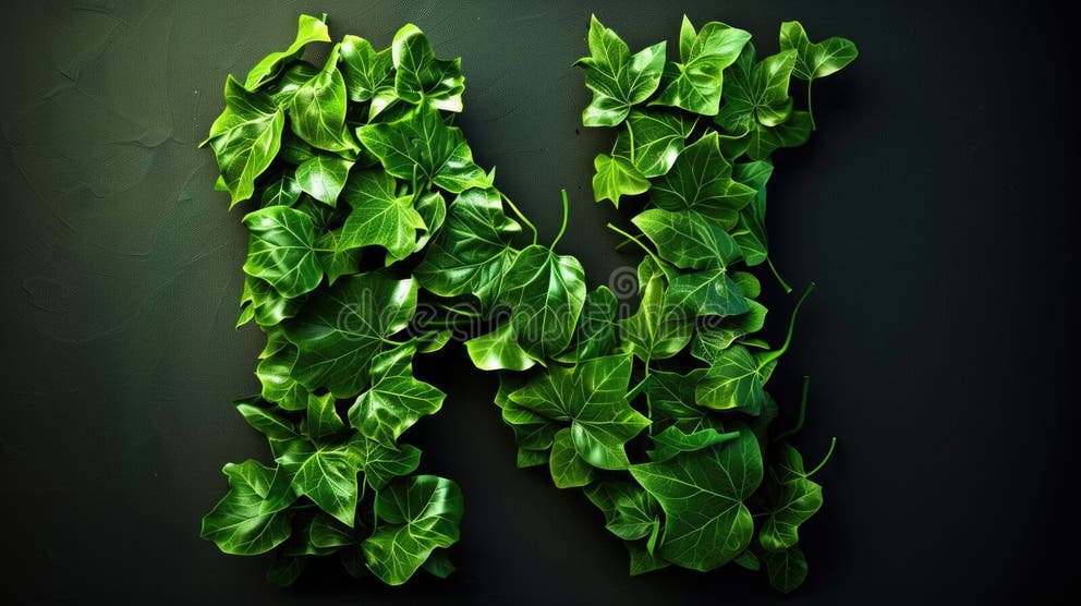A Close-up View of a Stem with Leaf Formation, Highlighting the Natural ...