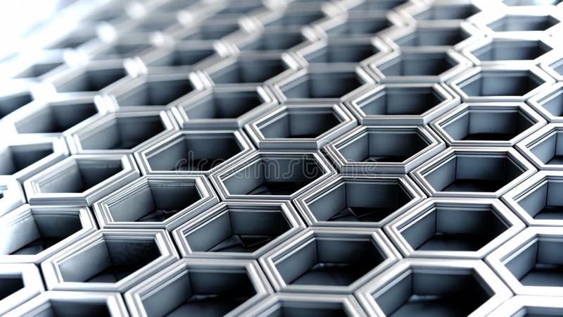 Geometric Hexagonal Pattern with Intricate Textures and a Modern ...