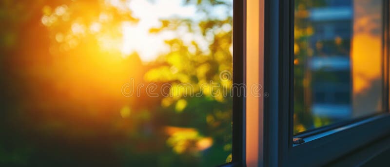 A Close-up View of Sunlight Streaming through a Window, Offering a Warm ...