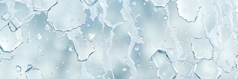 A Close Up View of a Surface Covered in Clear Irregular Shapes with ...