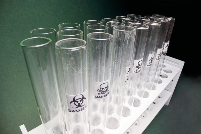 Close-up View of Test-tubes in the Stand. Laboratory, Test, Apparatus ...