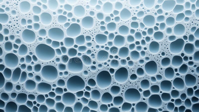 A Close-up View of Textured Bubbles in Blue Tones, Highlighting the ...