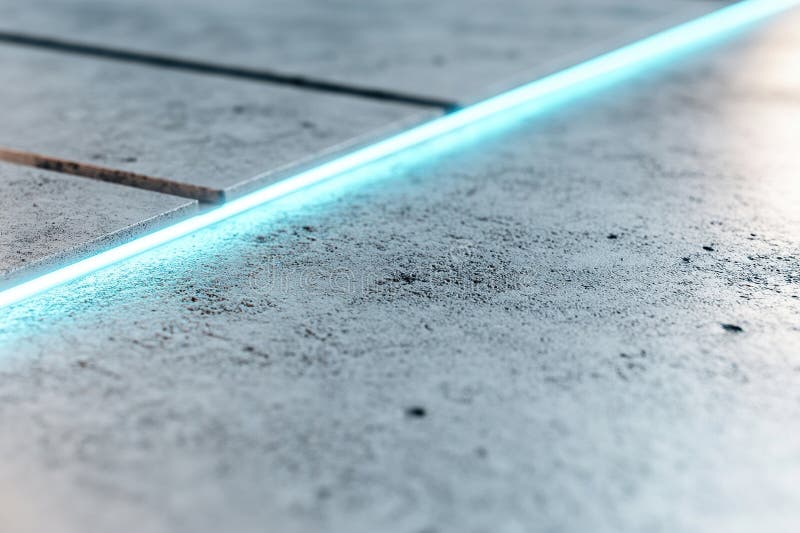 Modern Architecture Glowing Light Elements Concrete Construction Stock ...